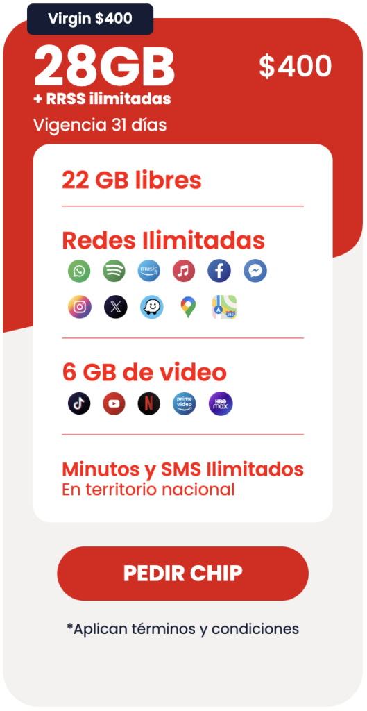 Virgin Mobile México – El operador telefónico #1 de Latinoamérica.